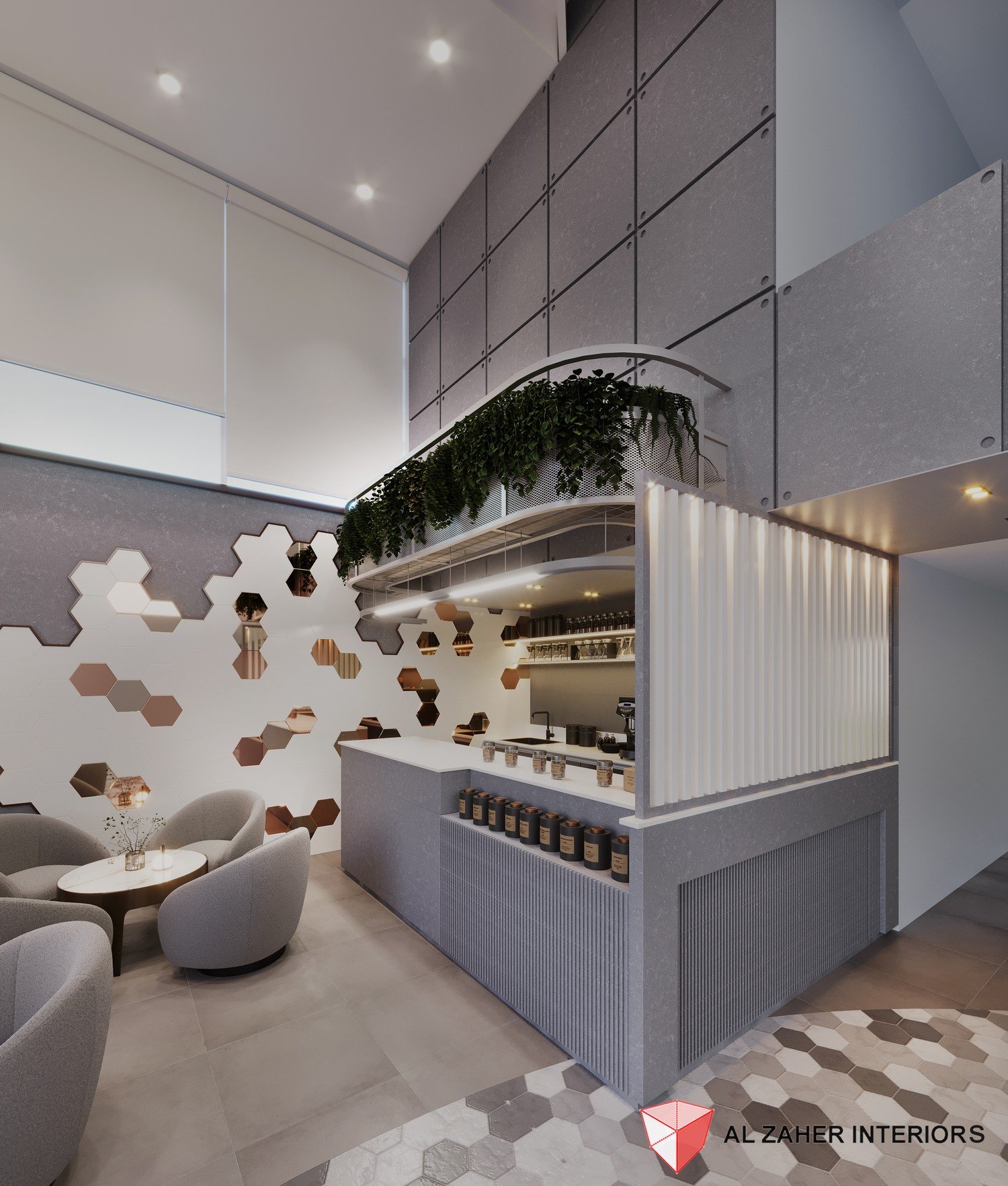 Office Reception Design – JLT - Interior Design Service in Dubai : Al Zaher